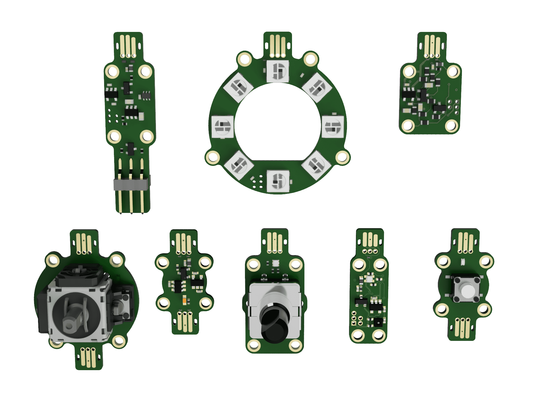 An array of Jacdac modules